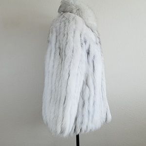 Jackets & Coats | Vintage Blue Fox Fur Large | Poshmark